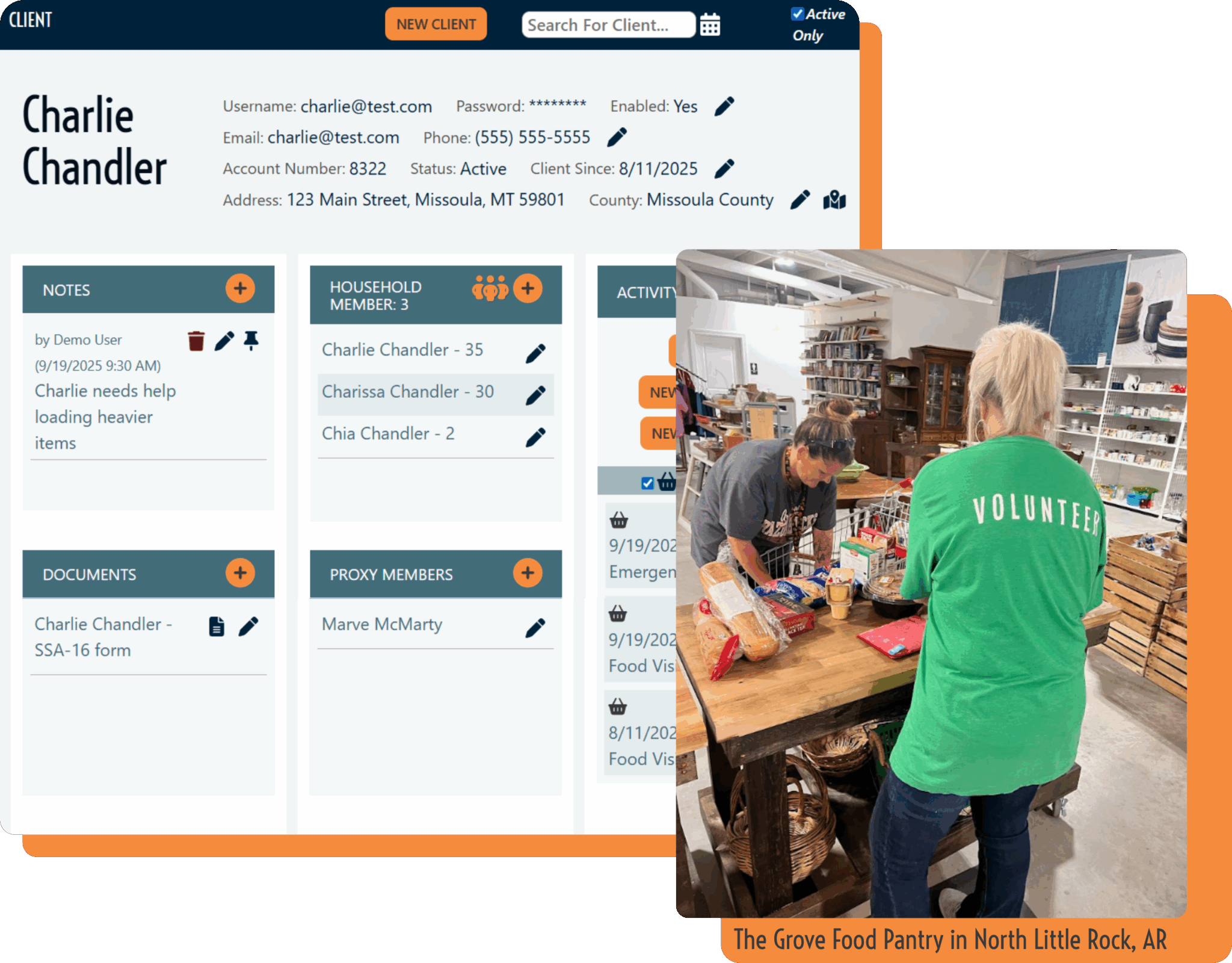Community Food Pantries - PantrySoft